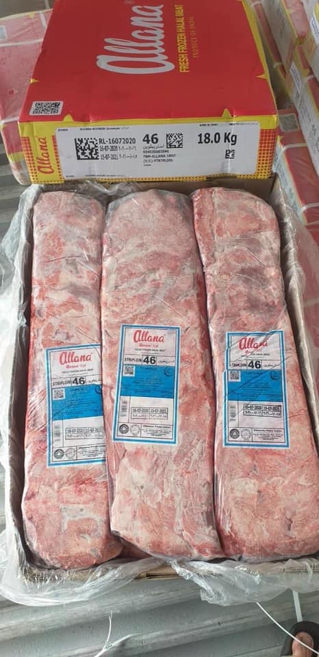BEEF STRIPLOIN 46 -IndianAllana frozen – Manja Foods