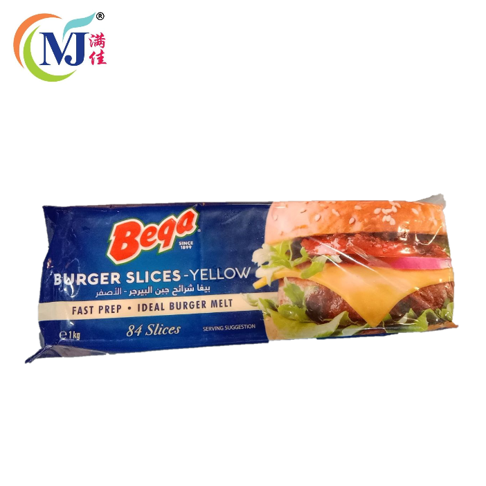 CHEESE CHEDDAR SLICE Bega 84pcs 1kg/pack – Manja Foods