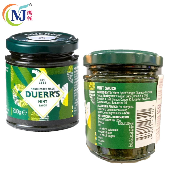 MINT SAUCE Duerrs – Manja Foods