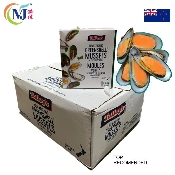 MUSSEL GREEN PREMIUM 1/2shell Fz-New Zealand – Manja Foods