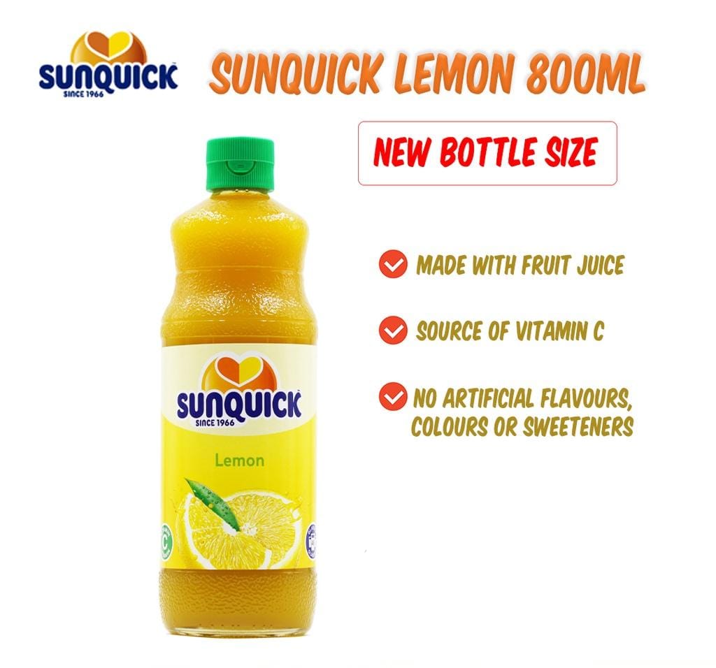 SUNQUICK LEMON 840ml/bottle – Manja Foods