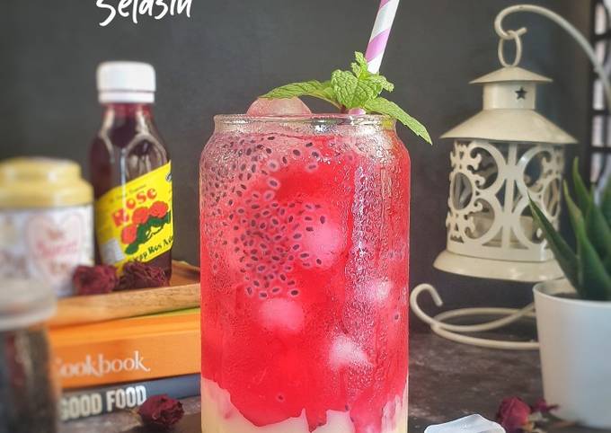 SIRAP /SYRUP CORDIAL ROSE Amina 360g/bottle – Manja Foods