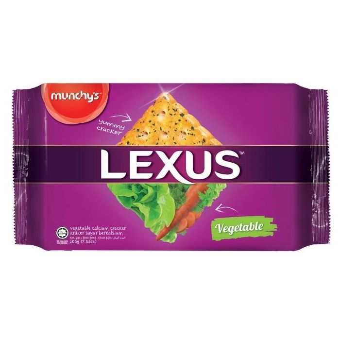 BISCUIT LEXUS VEGETABLE Munchys 200g/pack – Manja Foods