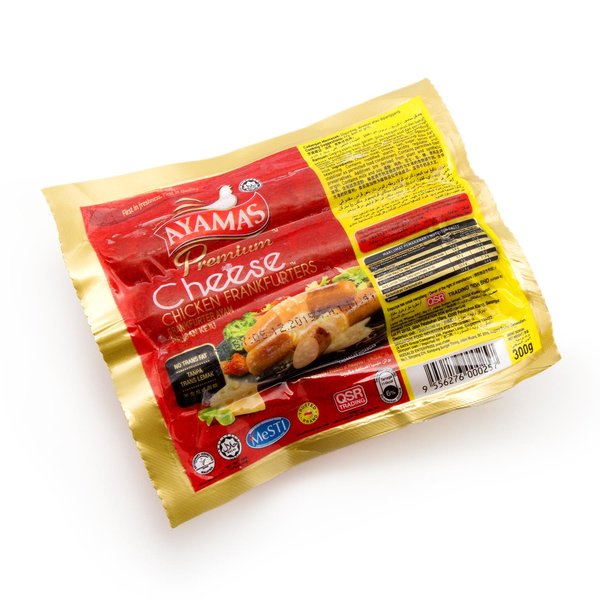 CHICKEN SAUSAGE CHEESE Ayamas 5pcs 235g/pack – Manja Foods