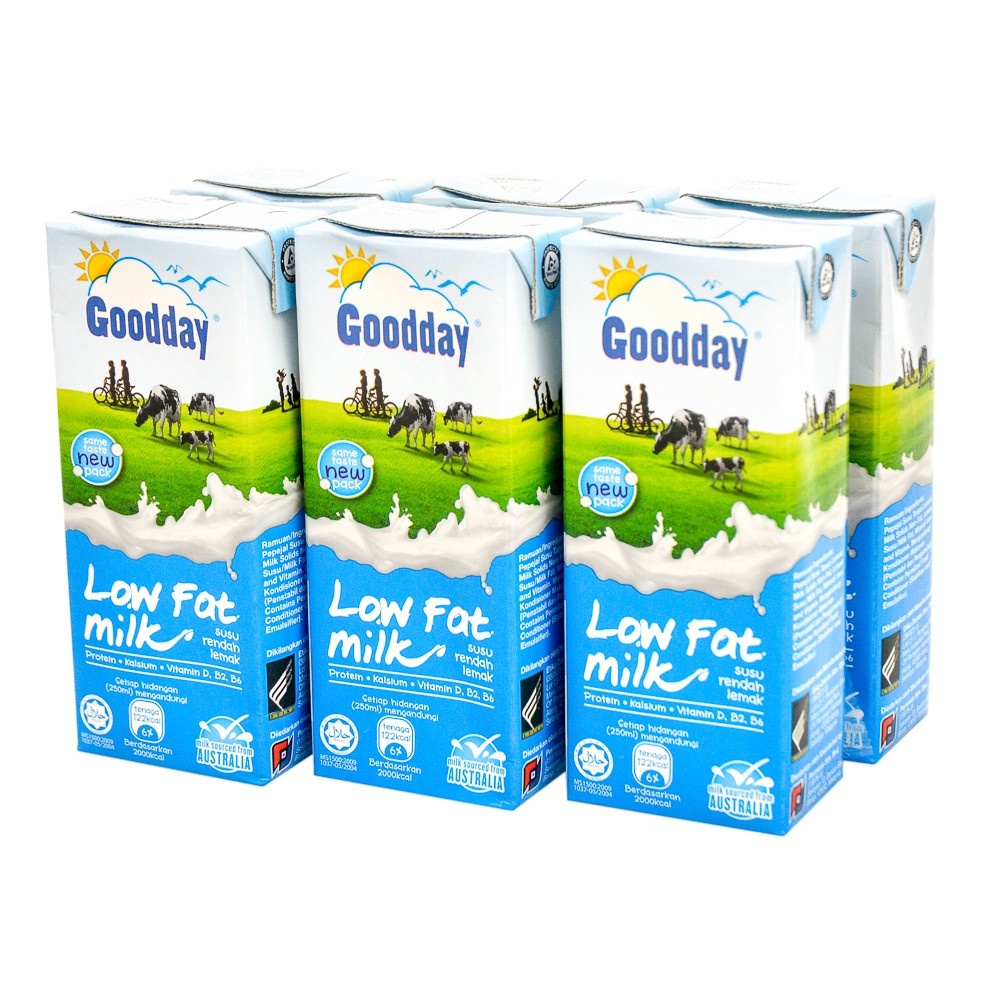 FRESH MILK LowFatt Goodday 1 liter/pack – Manja Foods