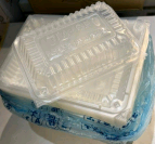 PLASTIC LUNCH BOX PP2 Clear – Manja Foods